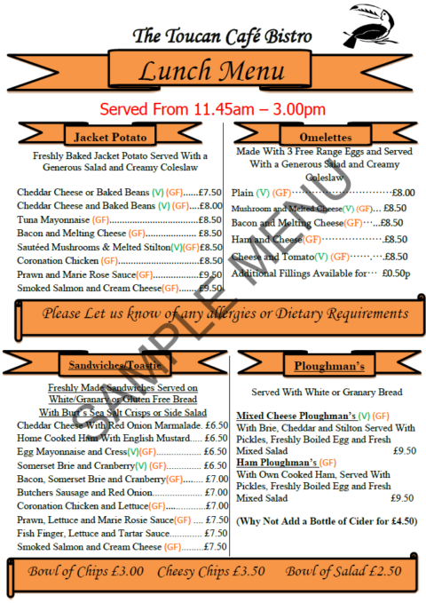 The Toucan | Cafe Bistro and Catering Service